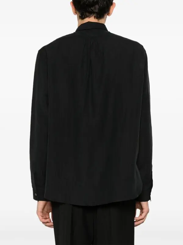 Ralph Lauren Purple Label Pointed-collar Shirt - Black