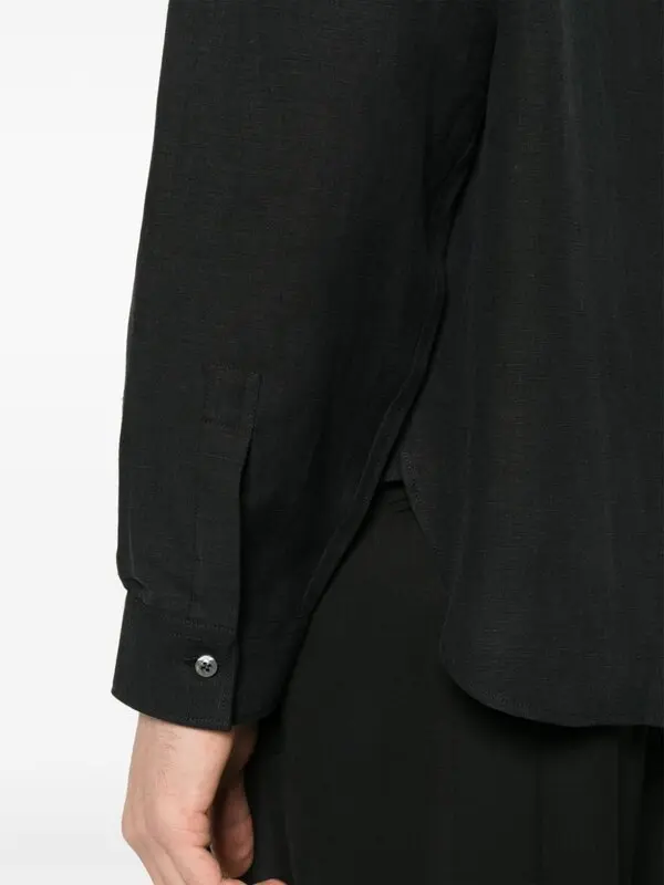 Ralph Lauren Purple Label Pointed-collar Shirt - Black