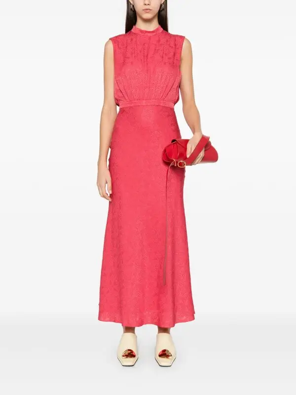 Saloni Fleur Maxi Dress - Pink