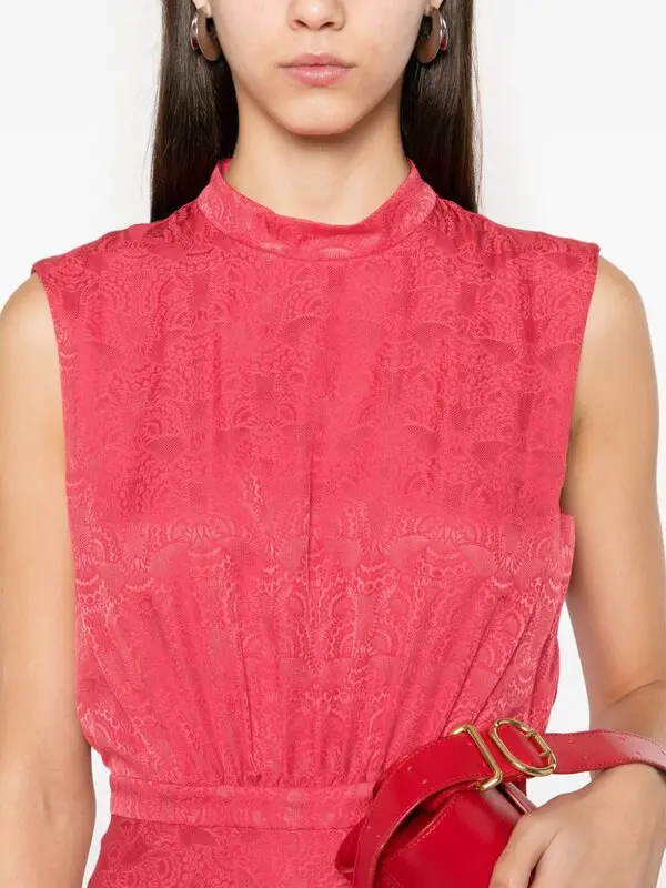 Saloni Fleur Maxi Dress - Pink
