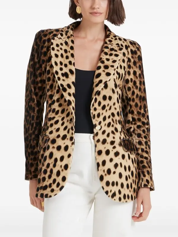 TEMPERLEY LONDON Nemera Leopard Print Blazer