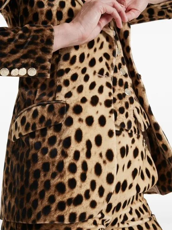 TEMPERLEY LONDON Nemera Leopard Print Blazer