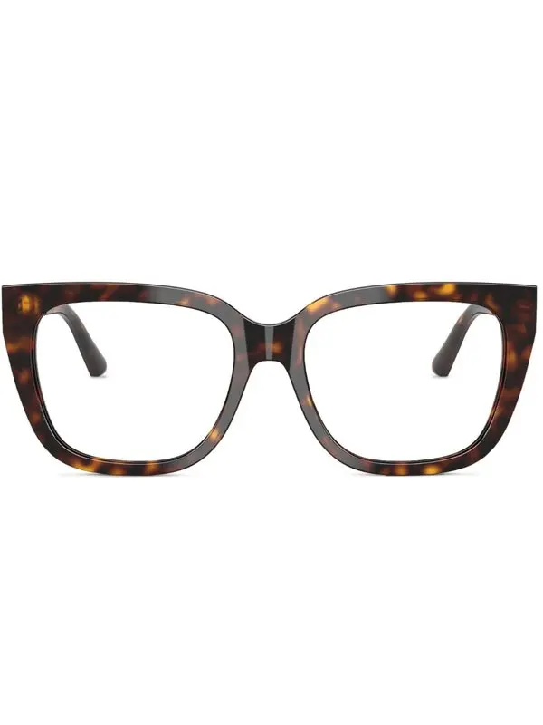 JIMMY CHOO Tortoiseshell-effect Glasses - Brown