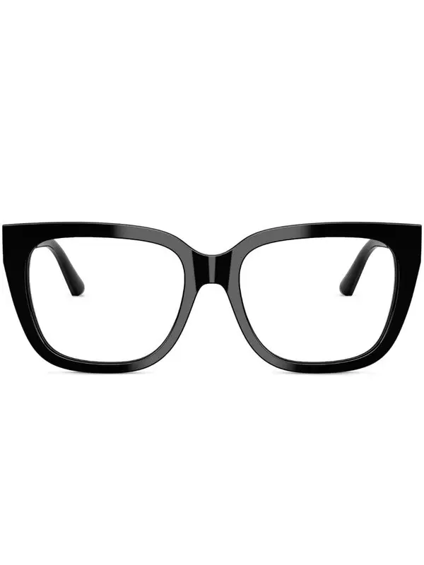 JIMMY CHOO Wayfarer Frame Glasses - Black