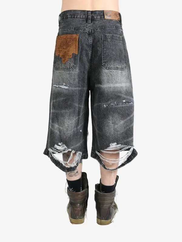 BIRTH OF ROYAL CHILD Nautical Treasure Map Denim Shorts