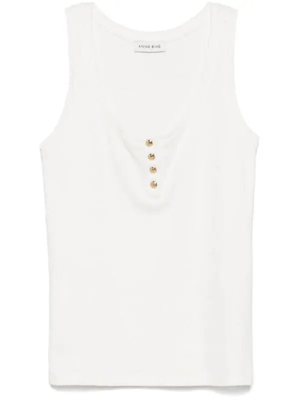 ANINE BING Alessia Tank Top - White