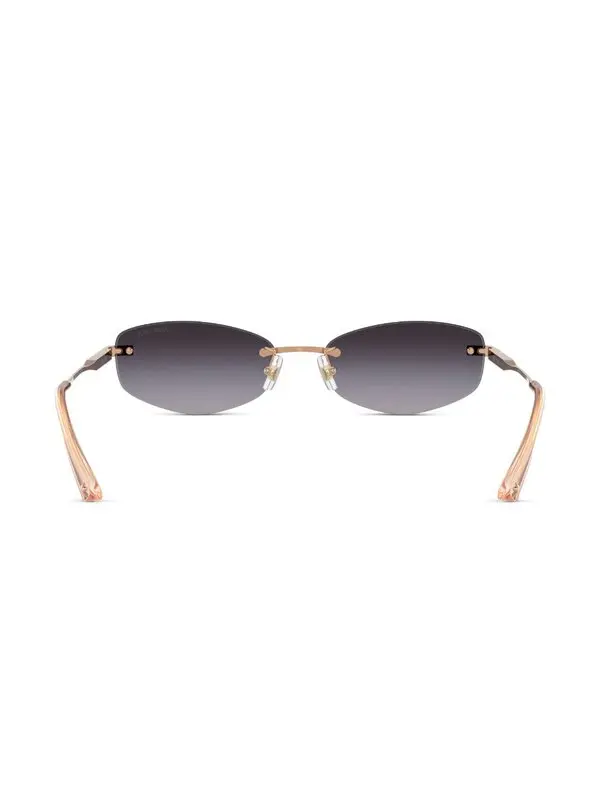JIMMY CHOO Oval Frame Sunglasses