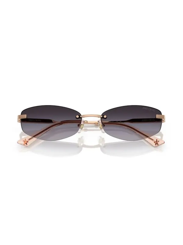 JIMMY CHOO Oval Frame Sunglasses