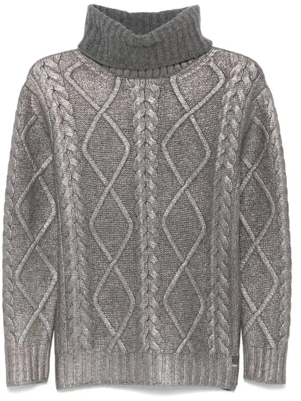 Herno Lamé-effect Wool Sweater