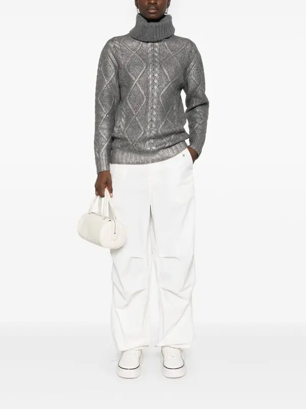 Herno Lamé-effect Wool Sweater