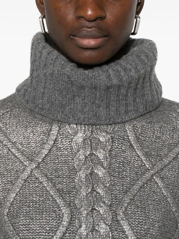 Herno Lamé-effect Wool Sweater
