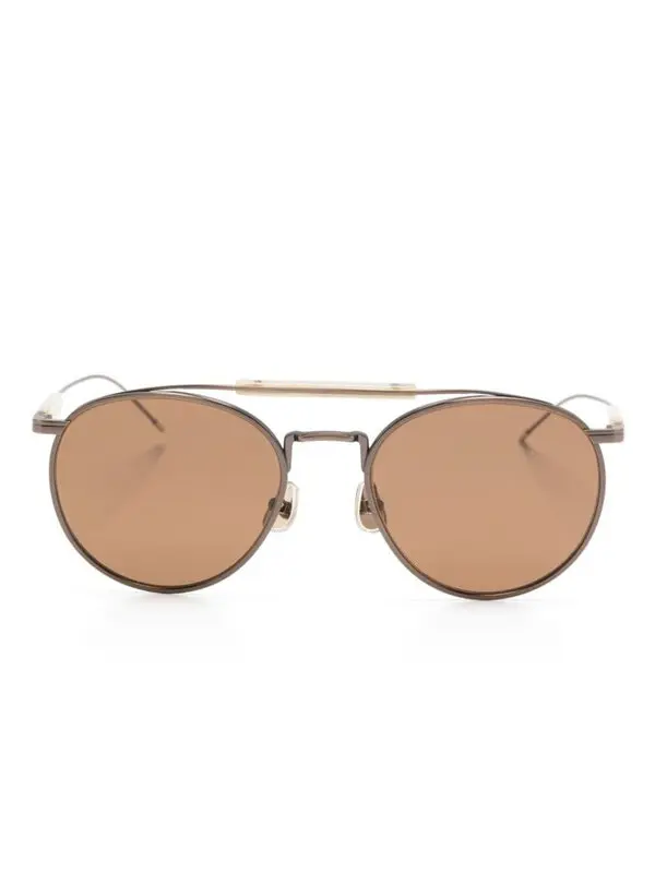 Brunello Cucinelli Pilot-frame Sunglasses - Brown