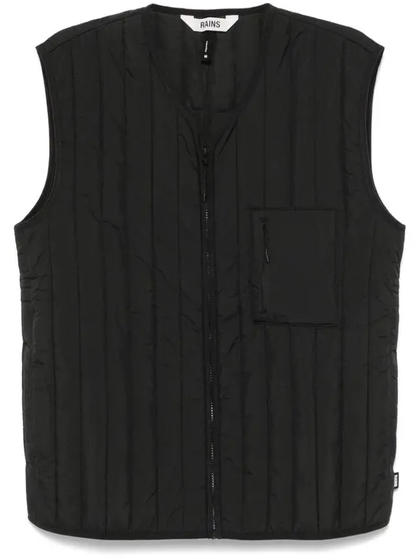 Rains Quilted Gilet - Black