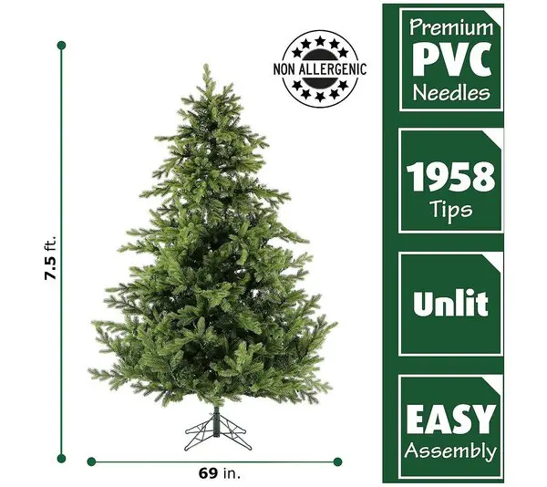 FRASER HILL FARM 7.5-ft. Foxtail Pine Christmastree