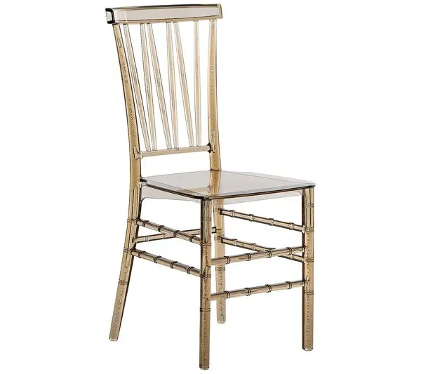 TECHNI HOME Set Of 4 Stackable Chiavari Style A Rylic Chairs