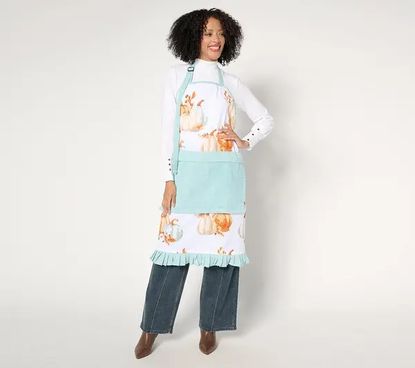 TEMP-TATIONS Thanks & Giving Apron W/ Removable Towel - One-color