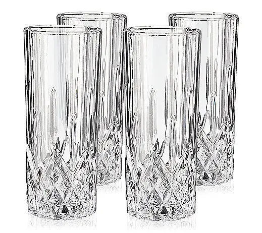 VISKI Admiral Crystal Highball Glasses Set Of 4 - One-color