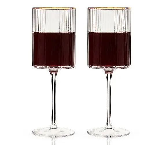 VISKI Meridian Crystal Wine Glasses - One-color
