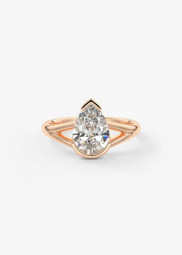 FRANK DARLING The Celeste Pear Engagement Ring - Yellow Gold
