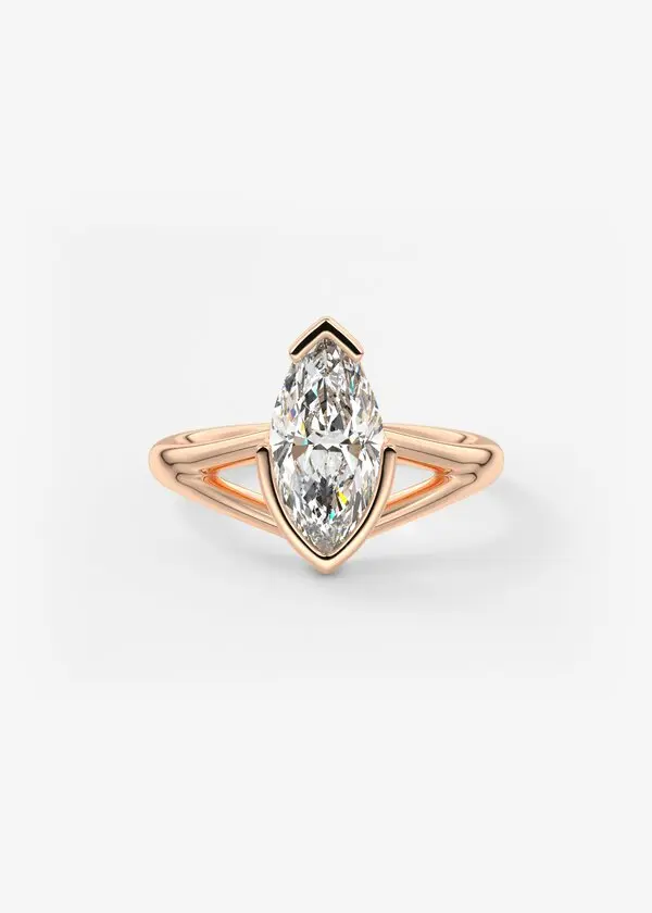 FRANK DARLING The Celeste Marquise Ring - Yellow Gold