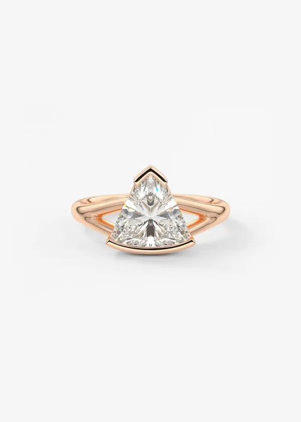 FRANK DARLING The Celeste Trillion Engagement Ring - Yellow Gold