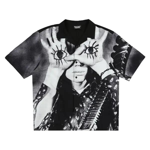 PLEASURES Star Power Camp Collar Shirt - Black
