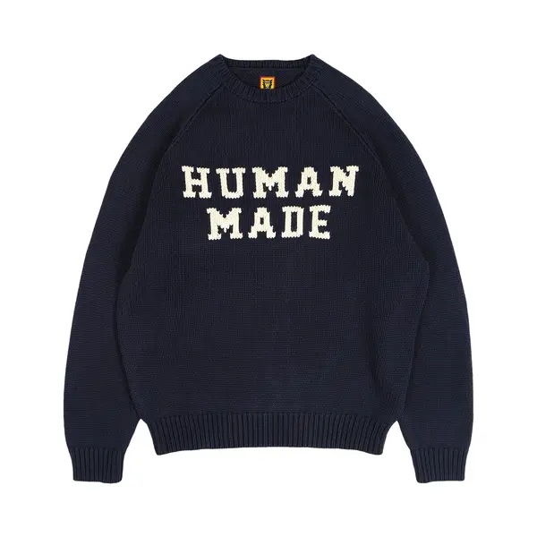 HUMAN MADE Bear Raglan Knit Sweater - Blue