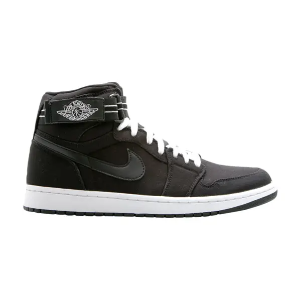 JORDAN 1 High Strap Canvas Sneakers - Black