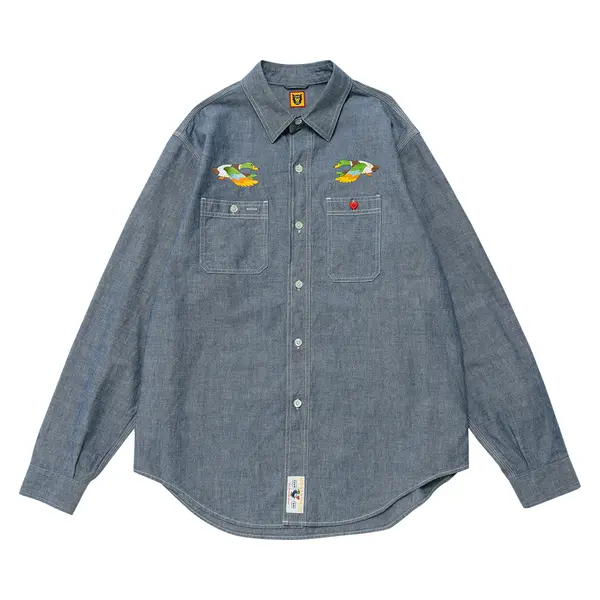 HUMAN MADE Chambrey Long-sleeve Shirt