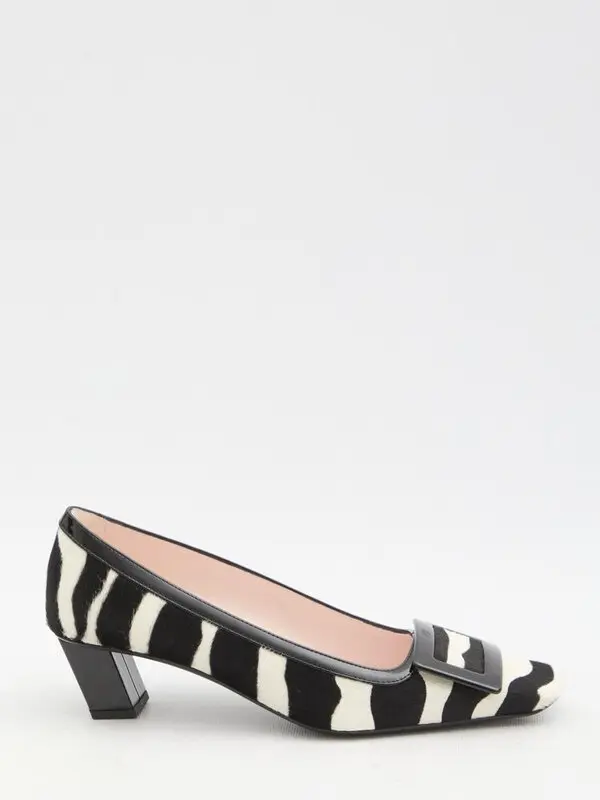 ROGER VIVIER Belle Vivier Pony Pumps - White