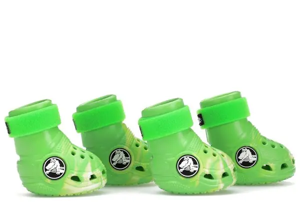 CROCS Pet Boots - Green Slime