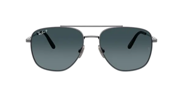 Ray-ban Aviator Sunglasses With Titanium Frame - Blue Gradient Polarized