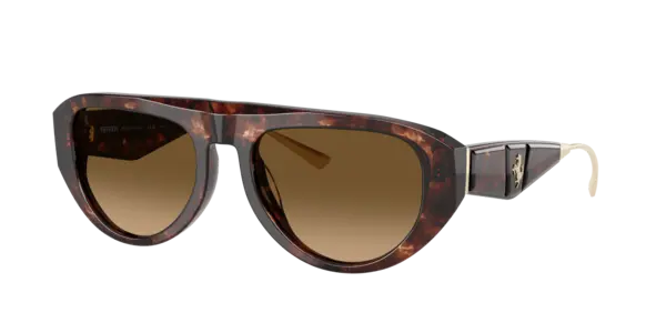 FERRARI Havana Aviator Sunglasses - Gradient Brown Polarized