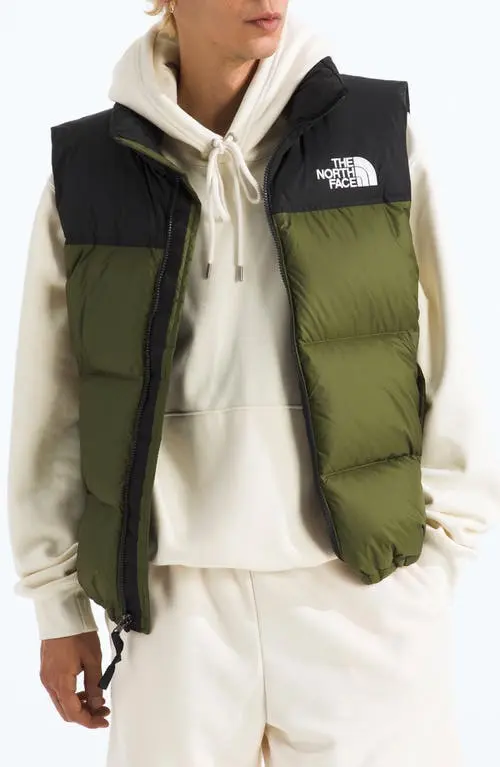 The North Face 1996 Retro Nuptse Puffer Vest - Woodland Green/tnf Black