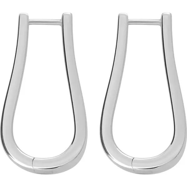 LUCY QUARTERMAINE Petal Hoop Earrings - Sterling Silver