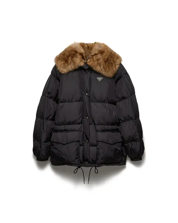 Prada Tech Canvas Down Jacket - Black