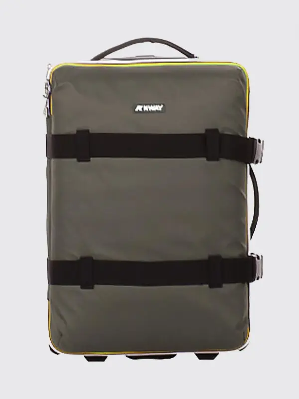 K-WAY Recycled Ripstop Nylon Trolley Suitcase - Green