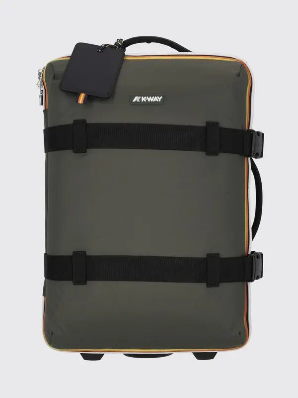 K-WAY Recycled Ripstop Nylon Trolley Suitcase - Green