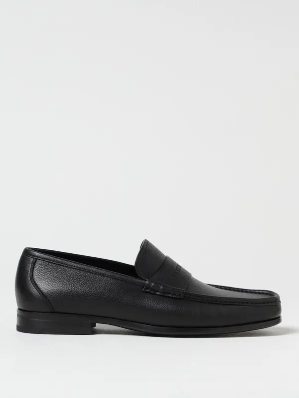 FERRAGAMO Leather Loafers - Black
