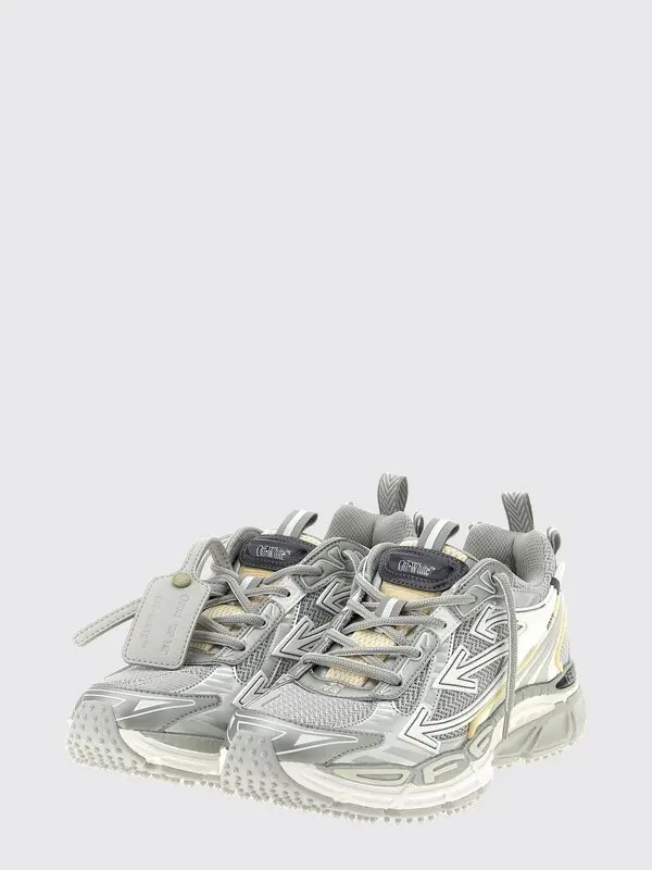 Off-White Be Right Back' Low-top Sneakers With Lug Sole - Silver