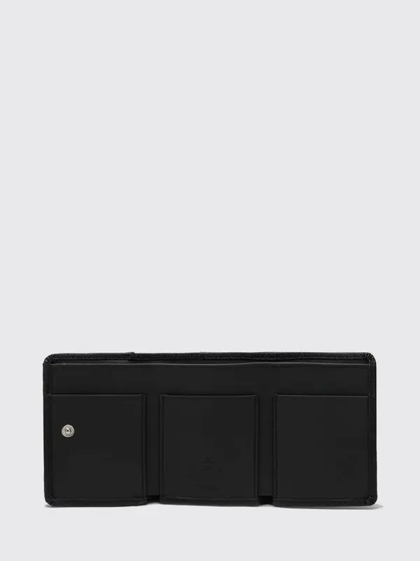 VIVIENNE WESTWOOD Saffiano Leather Wallet With Metallic Orb Logo