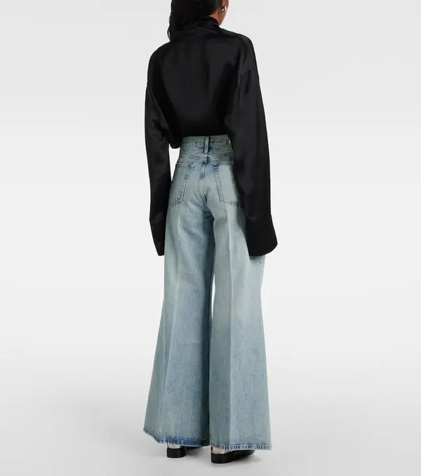 RE/DONE Baggy Flared Jeans In Ojai Indigo