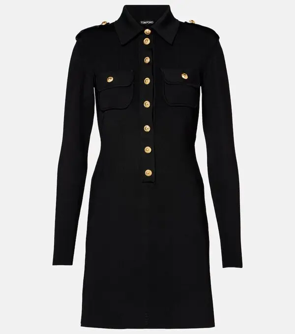 TOM FORD Knitted Polo Shirt Dress