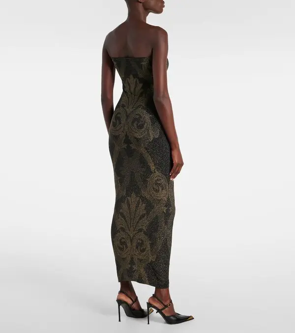 Wolford X Etro Lame Jacquard Midi Dress