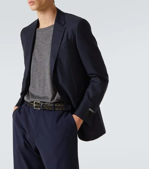 Rubinacci Woven Leather Belt - Multicoloured