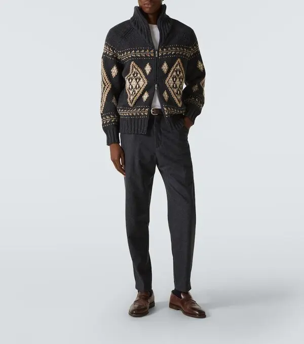 Brunello Cucinelli Virgin Wool Straight Pants