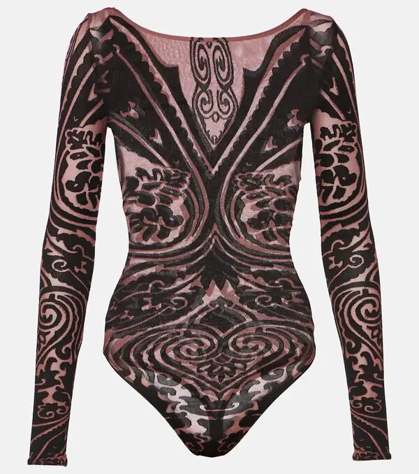 Wolford X Etro Tattoo Paisley Bodysuit