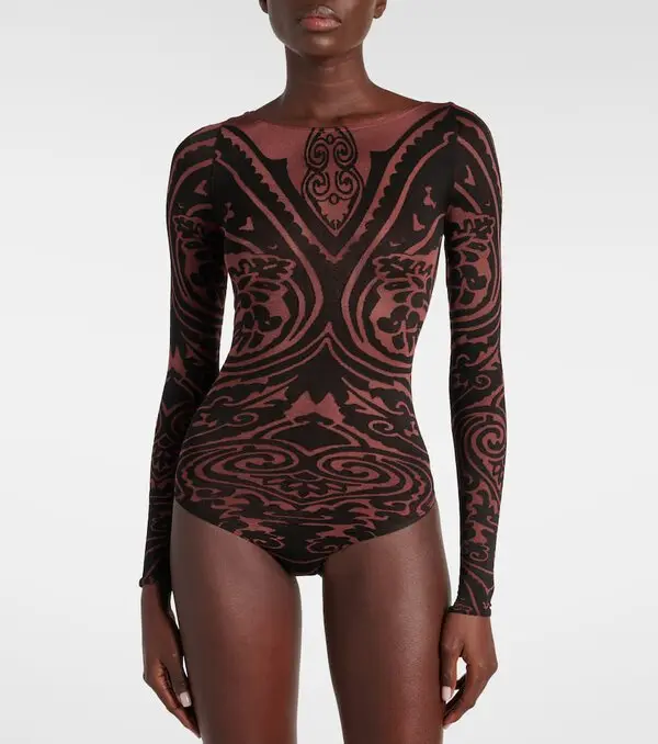 Wolford X Etro Tattoo Paisley Bodysuit
