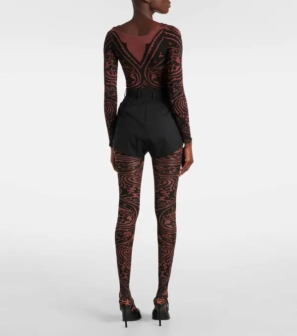 Wolford X Etro Tattoo Paisley Bodysuit