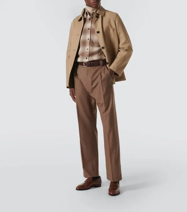 Loro Piana Sergio Leather Penny Loafers